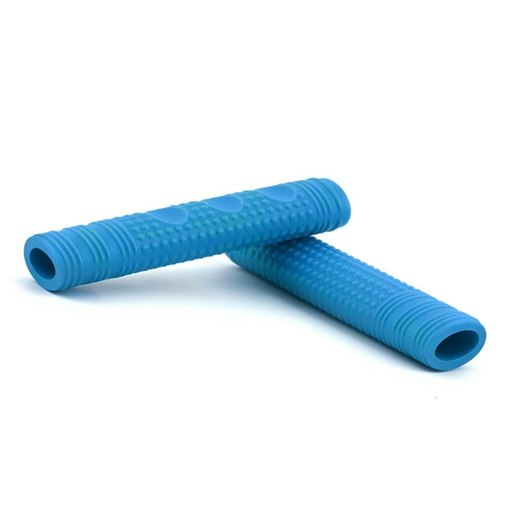 1pair Ergonomic Bicycles Grip Широкие руль с резиновыми велосипедами для энтузиастов безопасности на велосипеде, Синий