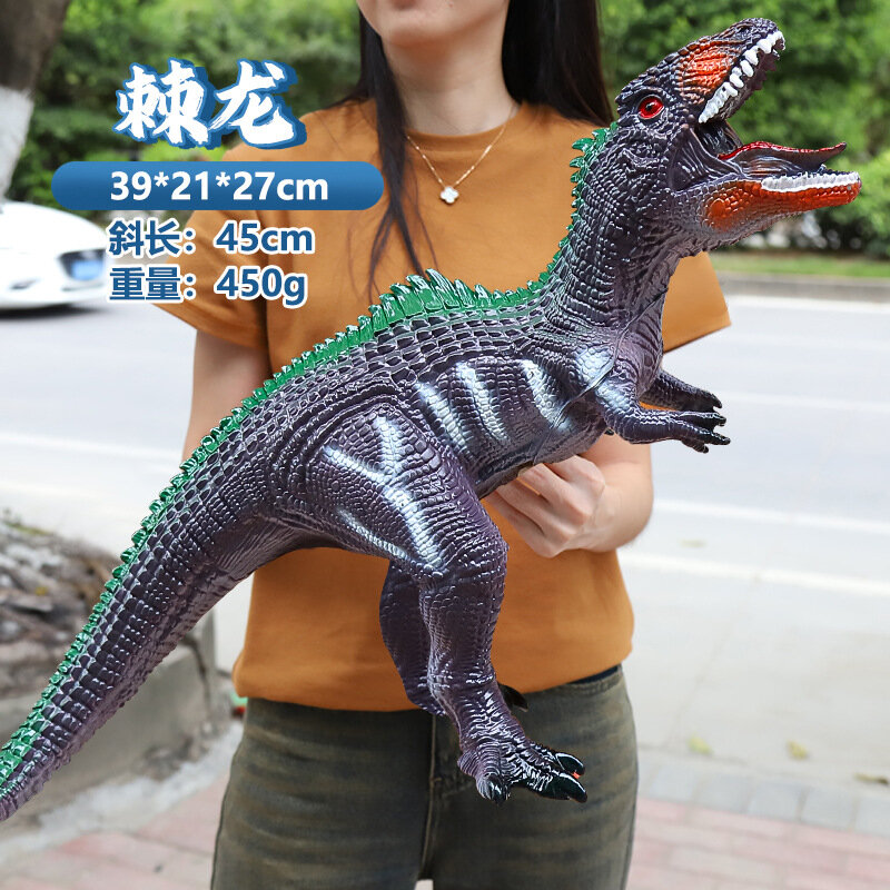 Очень большой мягкий резиновый динозавр T-Rex, виниловая игрушка для мальчиков, реалистичный набор животных, оптовая продажа, кросс-бордер