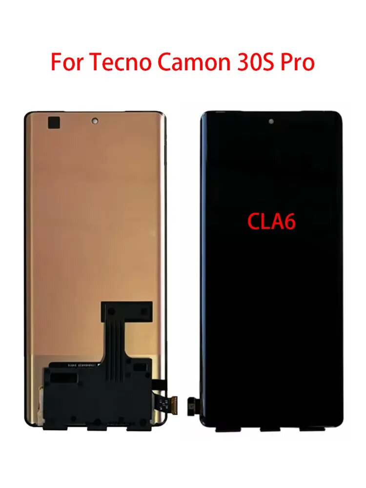 AMOLED Дисплей на Tecno Camon 30S Pro, CLA6 (ORIG) в сборе с тачскрином Черны