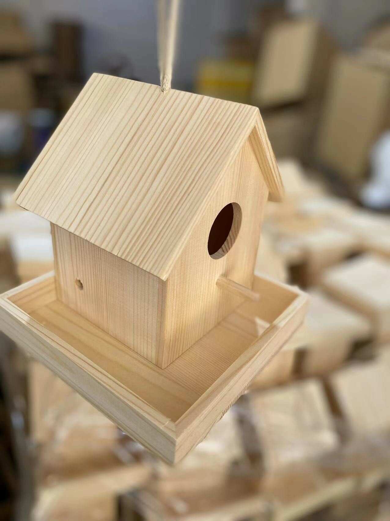 Креативный DIY птичий домик для дома и улицы, деревянный домик в пасторальном стиле, декор для дома