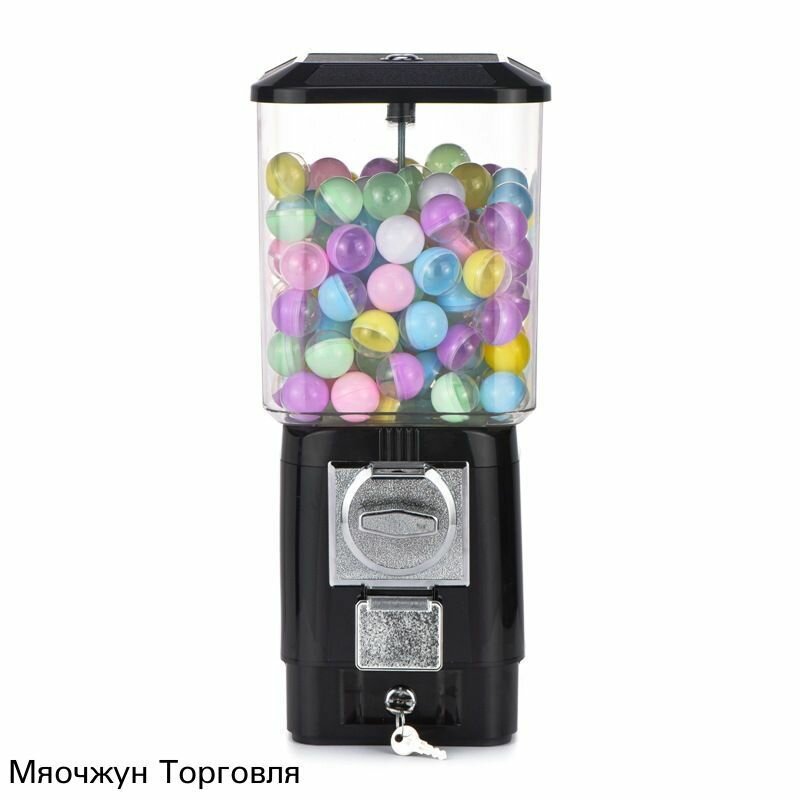 Вендинговый автомат для жвачек, попрыгунчиков, игрушек в капсулах и конфет/Опционально с монетным приводом/Механический торговый вендинговый аппарат KIDS'TOP.