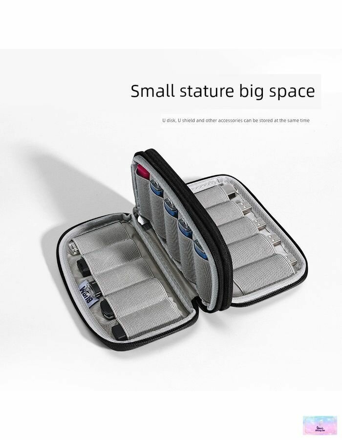 Чехол для флешек 20шт черный кожаный