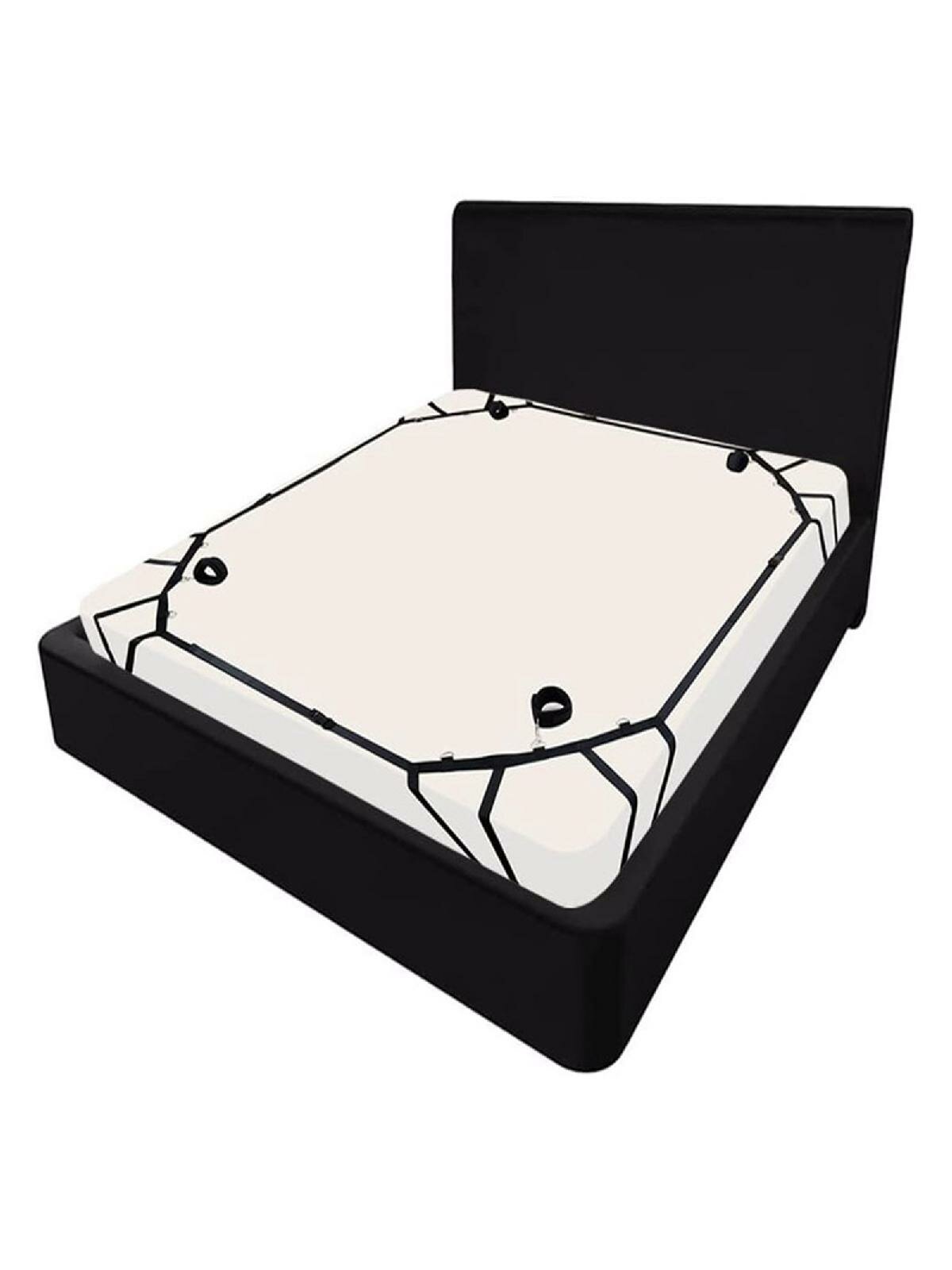 Эротические ремни для взрослых улучшают связывание кровати с четырьмя углами