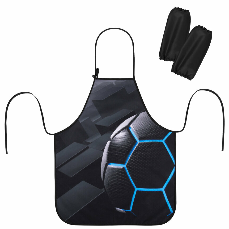 Накидка фартук с нарукавниками для труда юнландия, 46х54 см, "Soccer ball", 271044, 271044