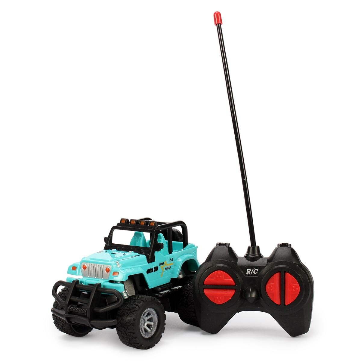 Джип на РУ 17.8x10.5x11.3см с пультом и световыми эффектами для детей