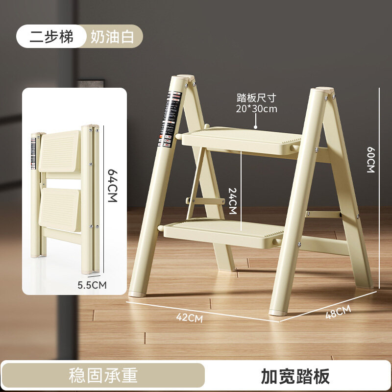 Домашняя лестница A-образная лестница Ступенчатая лестница Подставка для цветов Лестница для новоселья Внутренняя лестница для подъема 3-ступенчатая 4-ступенчатая складная телескопическая лестница