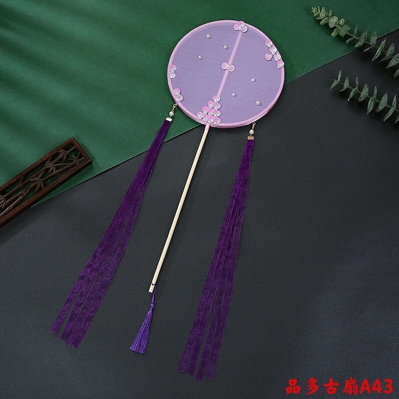 Веер для молодоженов Xiuhe, свадебный веер для невесты, готовый веер, свадебный веер в древнем стиле, китайский ручной веер с цветами, дворцовый веер