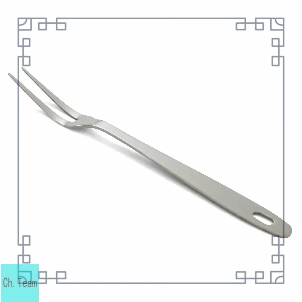 Вилка поварская для мяса транжирная, 31см, нержавеющая сталь, Luxstahl.