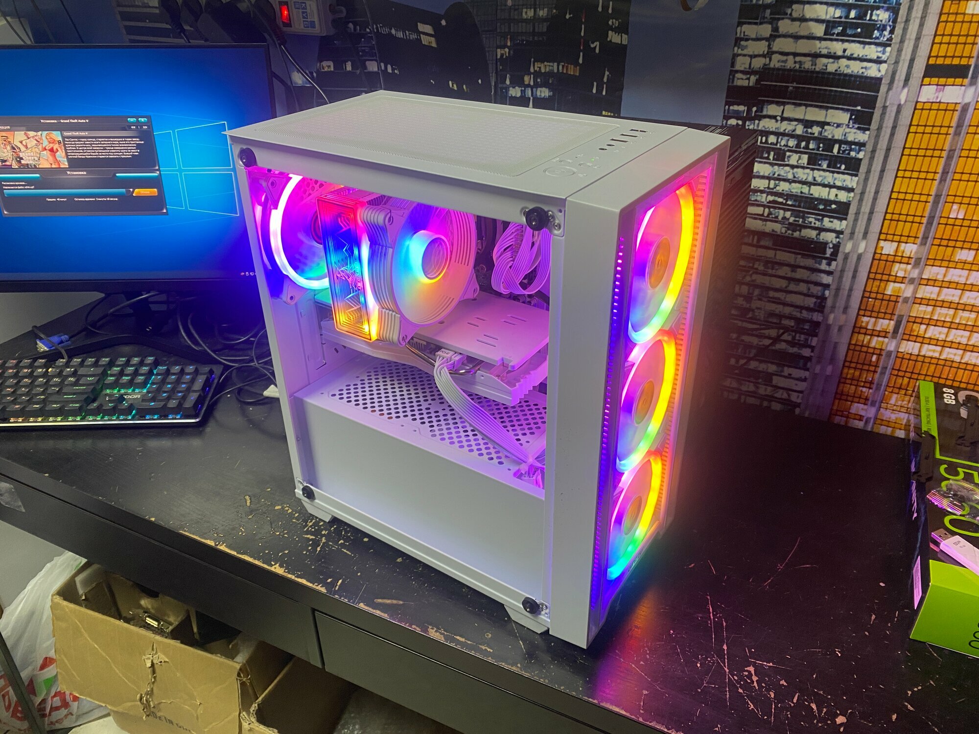 Игровой компьютер (Intel Xeon 2670v3/ RX 580 8gb / RAM 16 DDR4 / SSD 256gb