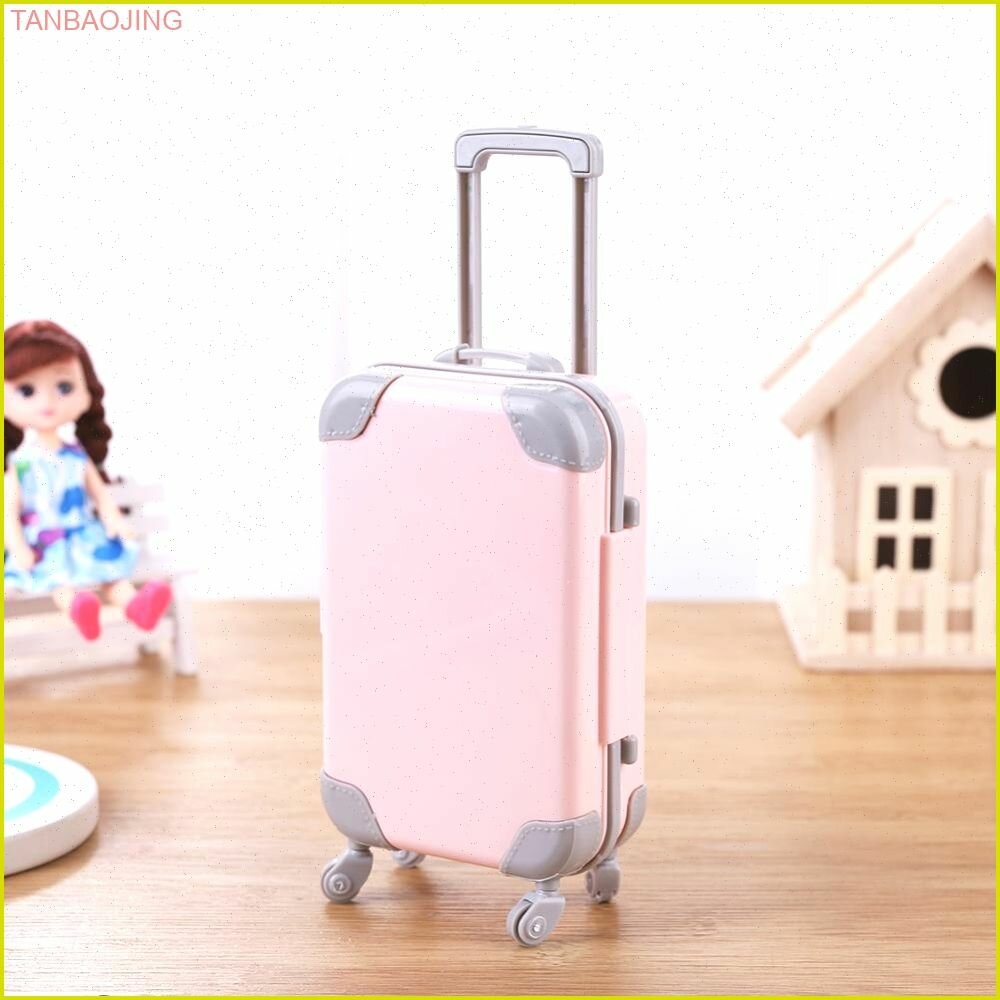 Мини-пластиковый чемодан, багаж, игровой дом, игрушки, аксессуары для кукол для девочек