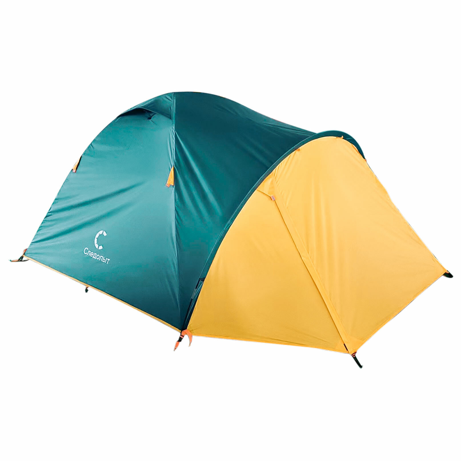 Палатка летняя двухслойная следопыт Selenga-3 с 2 входами, 3-х местная, 350х205х130 см