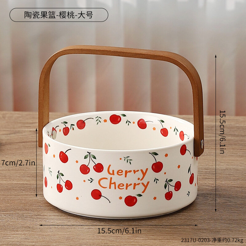 Винтажная ручная керамическая тарелка для фруктов и закусок, корзина для фруктов для пикника, элегантная тарелка для закусок, корзина для фруктов для ресторанов и отелей.