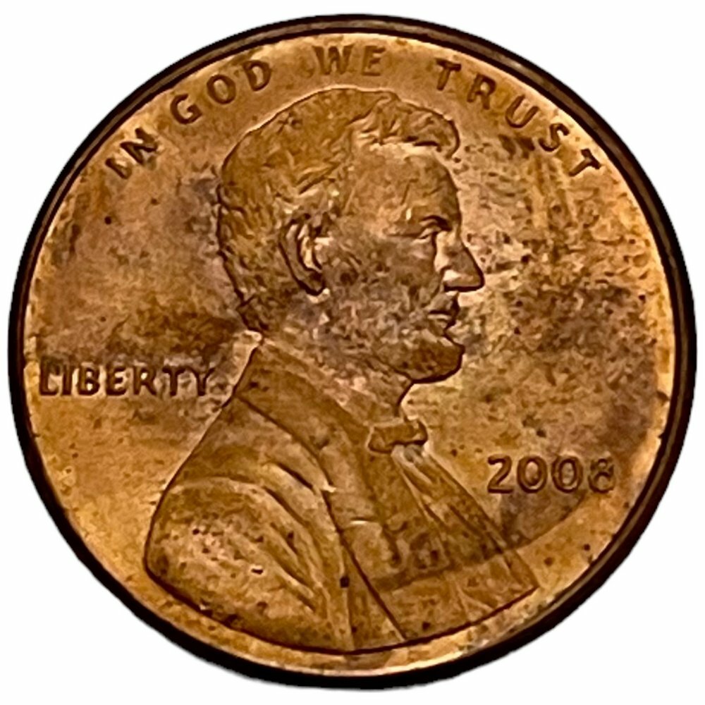 США 1 цент 2008 г. (Memorial Cent, Линкольн) — фото 1