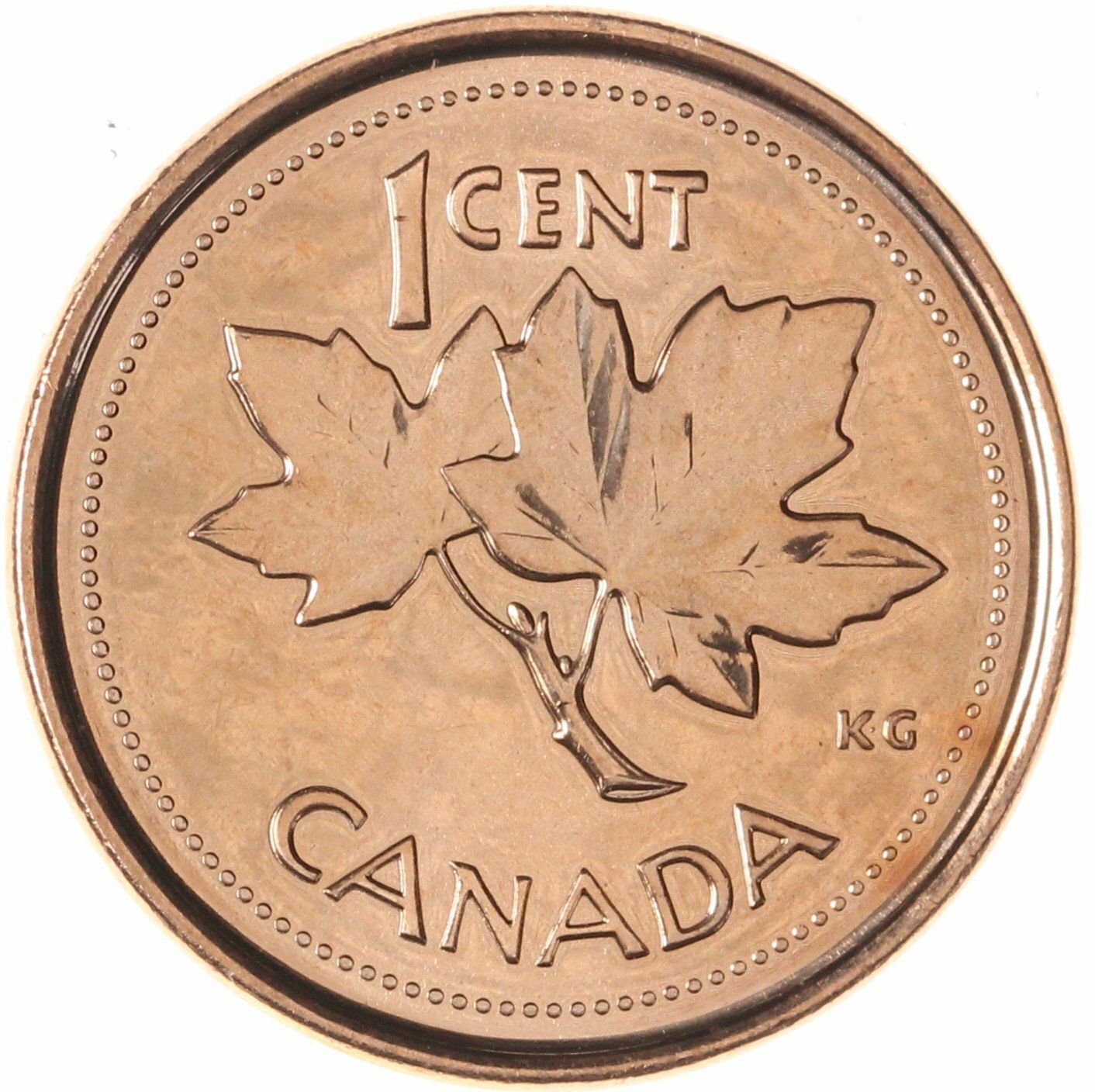 Канада 1 цент cent 2002 50 лет правления Королевы Елизаветы II, Сталь, в сохранности AU-UNC