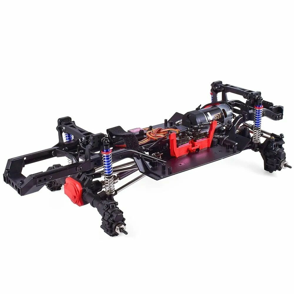 AUSTARHOBBY RC 313mm шасси с 2-скоростной КПП и мостами-порталами. Для Traxxas TRX-4 1/10 краулера. Полный комплект для апгрейда с дифференциалами.