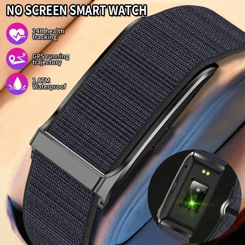 GPS Sport Bracelet, Черный ремешок, 120+ Sport Mode, 25 дней — фото 1