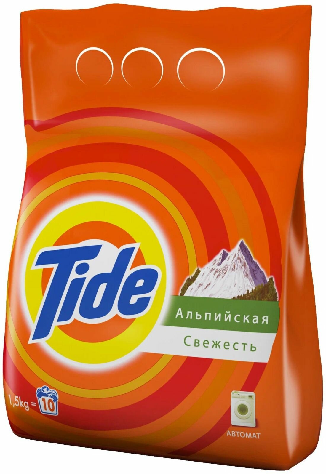 Стиральный порошок Tide автомат, альпийская свежесть 1,5 кг