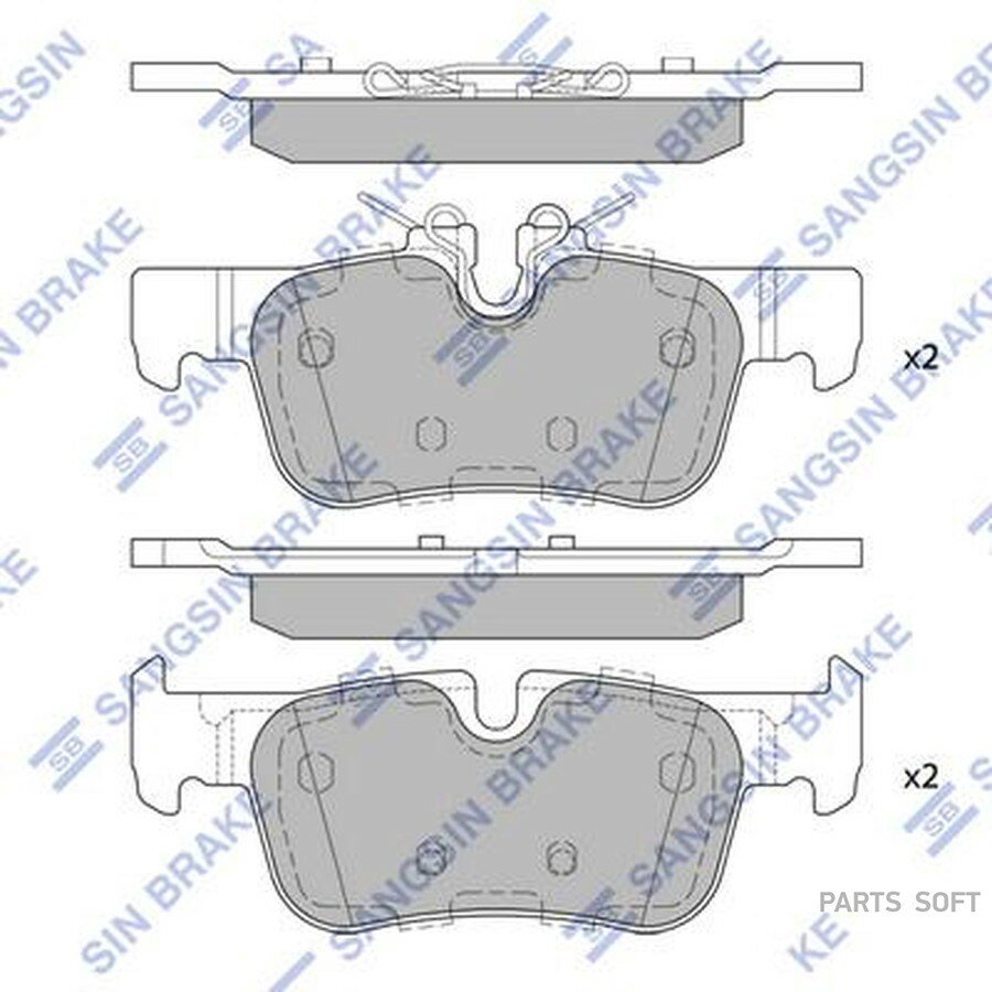 SANGSIN BRAKE SP4066 Колодки тормозные