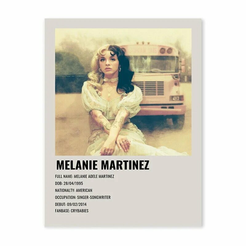 Печать на холсте Melanie Martinez K12 After School 06, 21x30cm No Frame