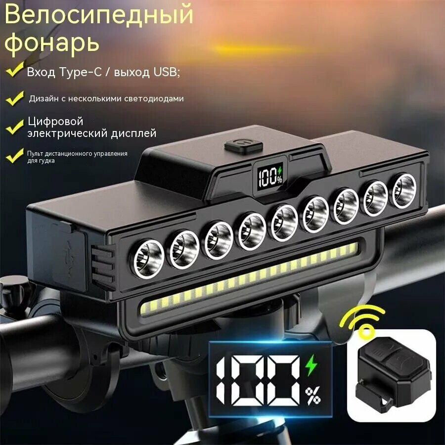 Фара передняя для велосипеда