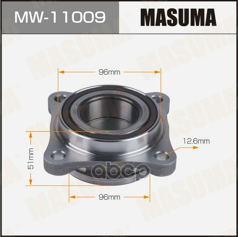 Ступица пер. TOYOTA LAND CRUISER PRADO 03 - 4357060010 Masuma арт. MW-11009