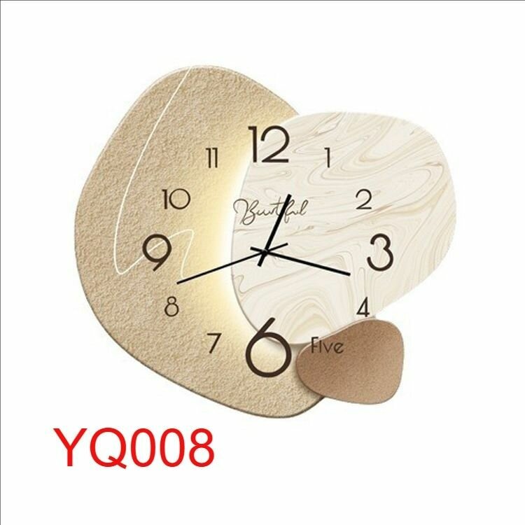 Настенные часы YQ008 - современные настенные часы с необычной формой, цифрами 1-12, для дома