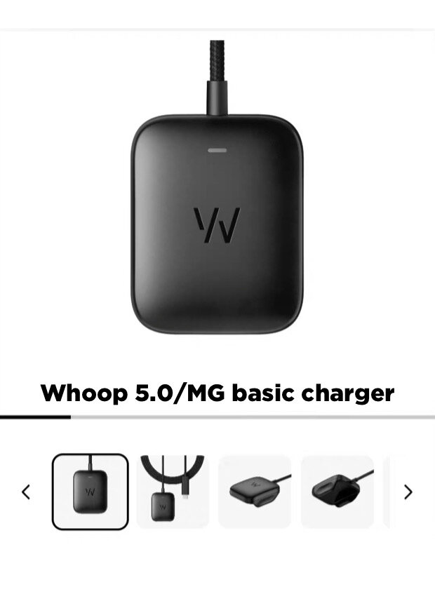 WHOOP 5.0/MG Charger: Базовое зарядное устройствo