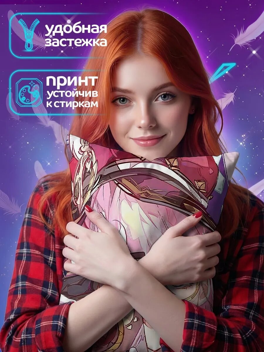 Подушка дакимакура Девушка с камерой — фото 1
