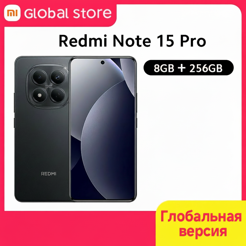 Смартфон Xiaomi Redmi Note 15 Pro 4G, 8/256ГБ, global