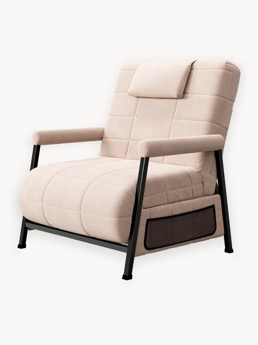 Кресло-кровать Акробат Люкс Блэк Бест 02 (независимый пружинный блок, стежка прямоугольник)