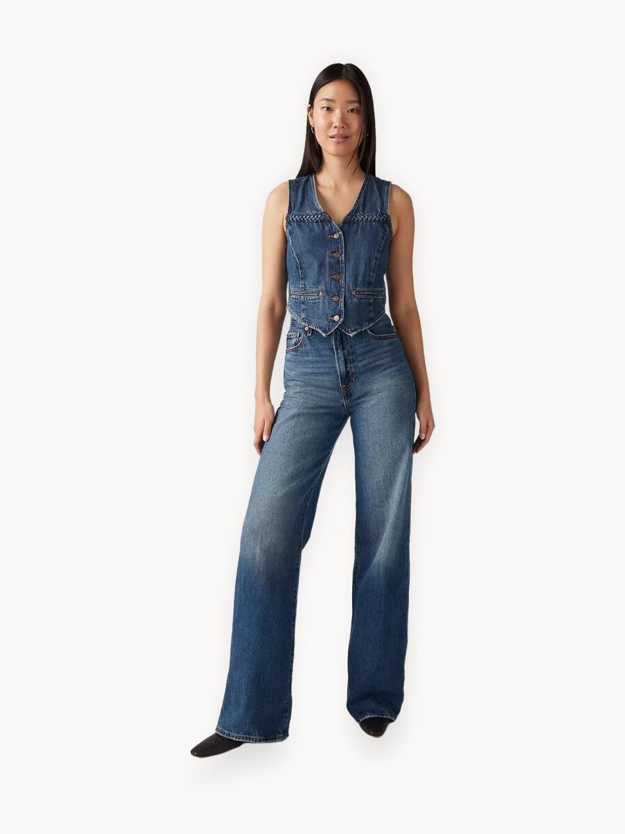 Джинсы широкие Ribcage Wide-Leg 