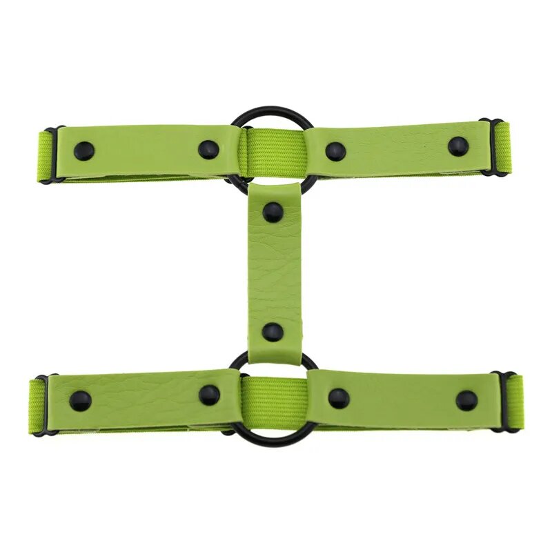 Черная эластичная портупея из искусственной кожи green