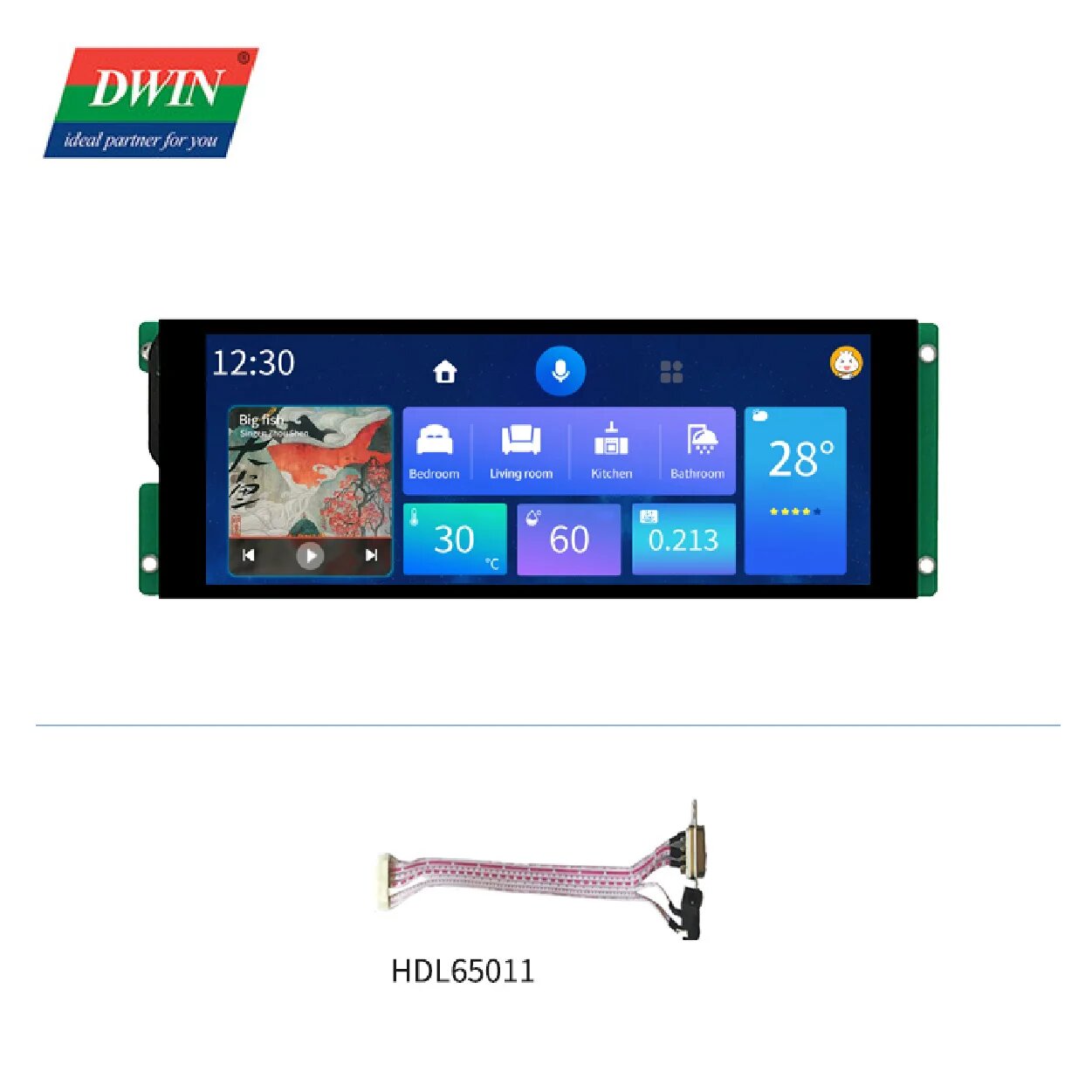 DWIN 6,8-дюймовый IPS TFT ЖК-модуль CTP with accessory