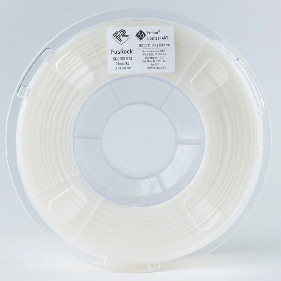 Пластик для 3D-печати ABS FusRock, ванильный, 1 кг