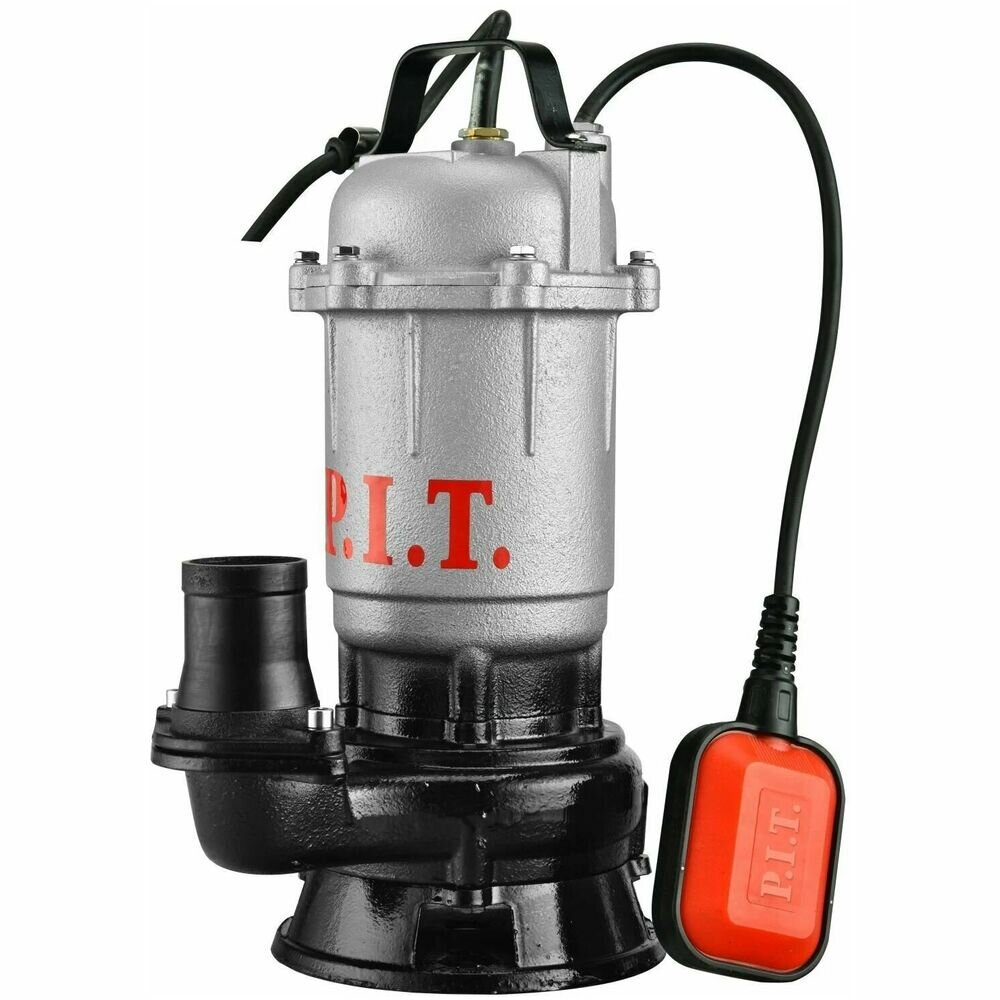 Фекальный насос P.I.T. PSW750-W (750Вт, напор 16м, 166л/мин, чугун, поплавковый выключ.)
