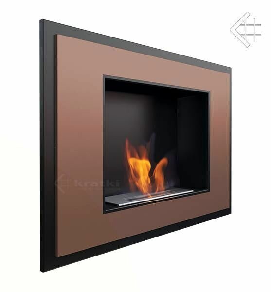 Биокамин Kratki ALPHA, металл, медь, 80x59x20.1 см.