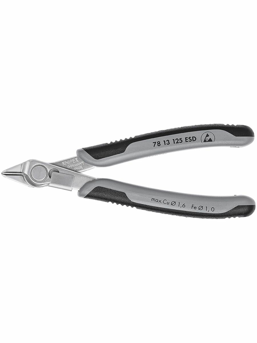 Electronic Super Knips Бокорезы прецизионные ESD, зажим для проволоки, нерж, 125 мм, 2-комп антиста