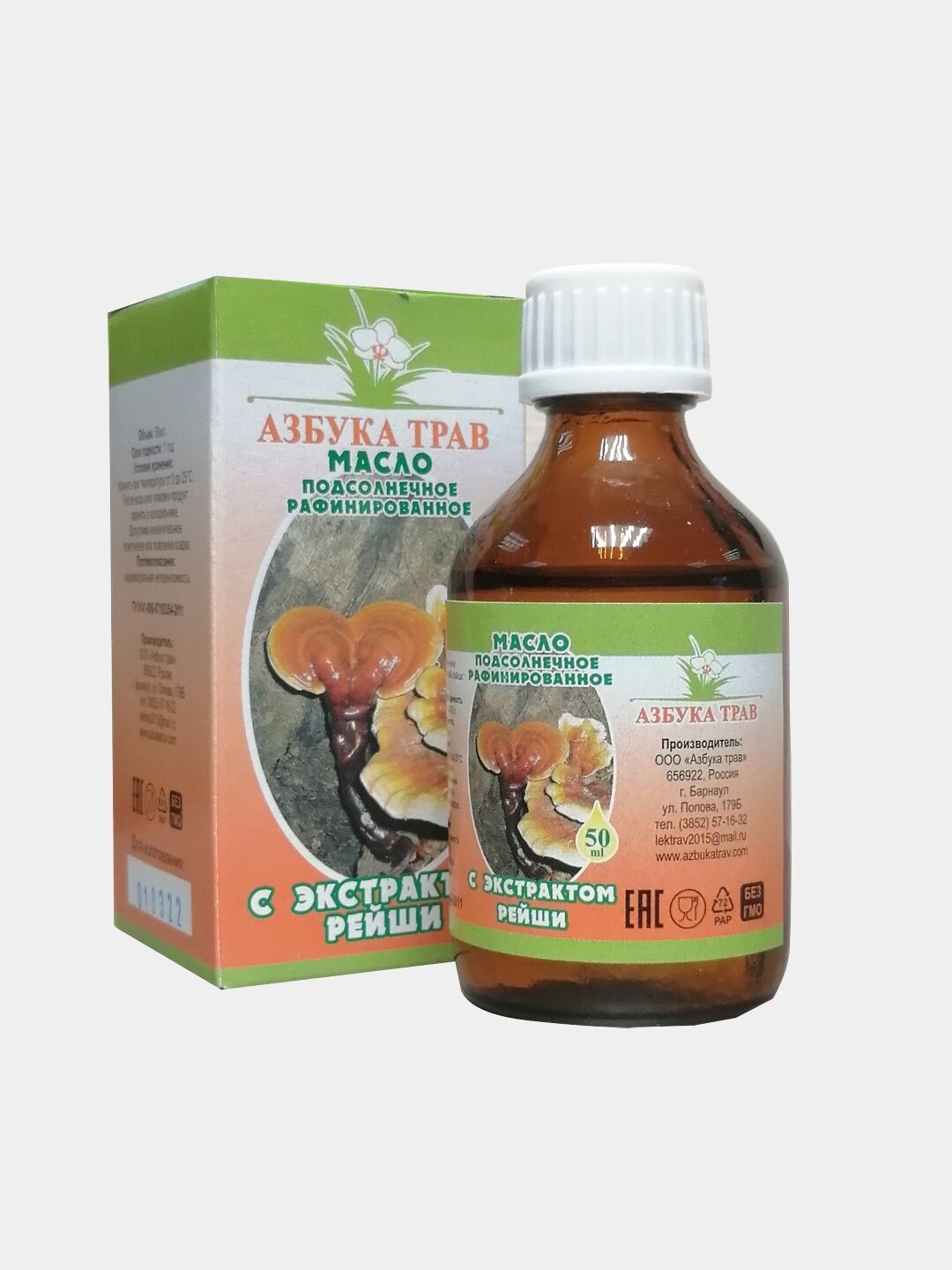 Масло Рейши , 50 мл (Азбука трав) (производство Алтайский край)