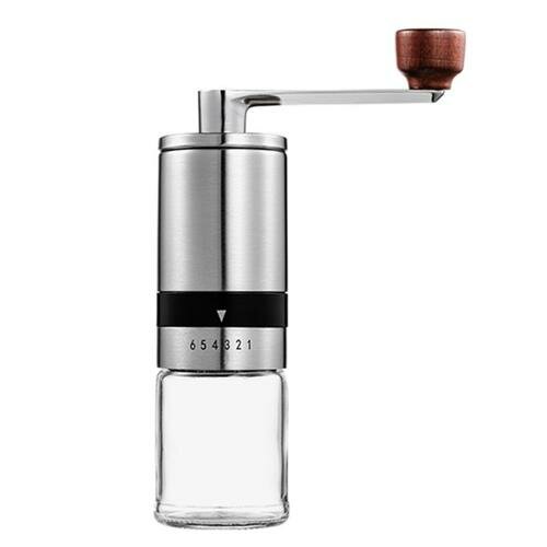 Ручная кофемолка Ручная кофемолка с керамическими заусенцами Ручная кофемолка 6 настроек