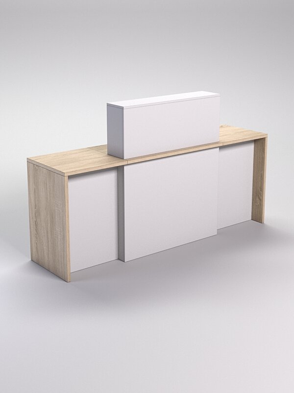 Ресепшн "Лирика" центральный, Дуб Сонома + Белый. Производитель товара - компания Westcom.