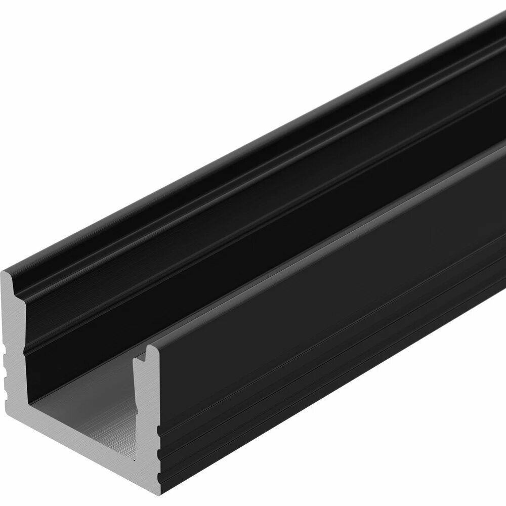 Профиль Arlight SL-MINI-8-H6-2000 ANOD BLACK 2 м 0 30522 030522 анодированный алюминиевый накладной профиль прямой