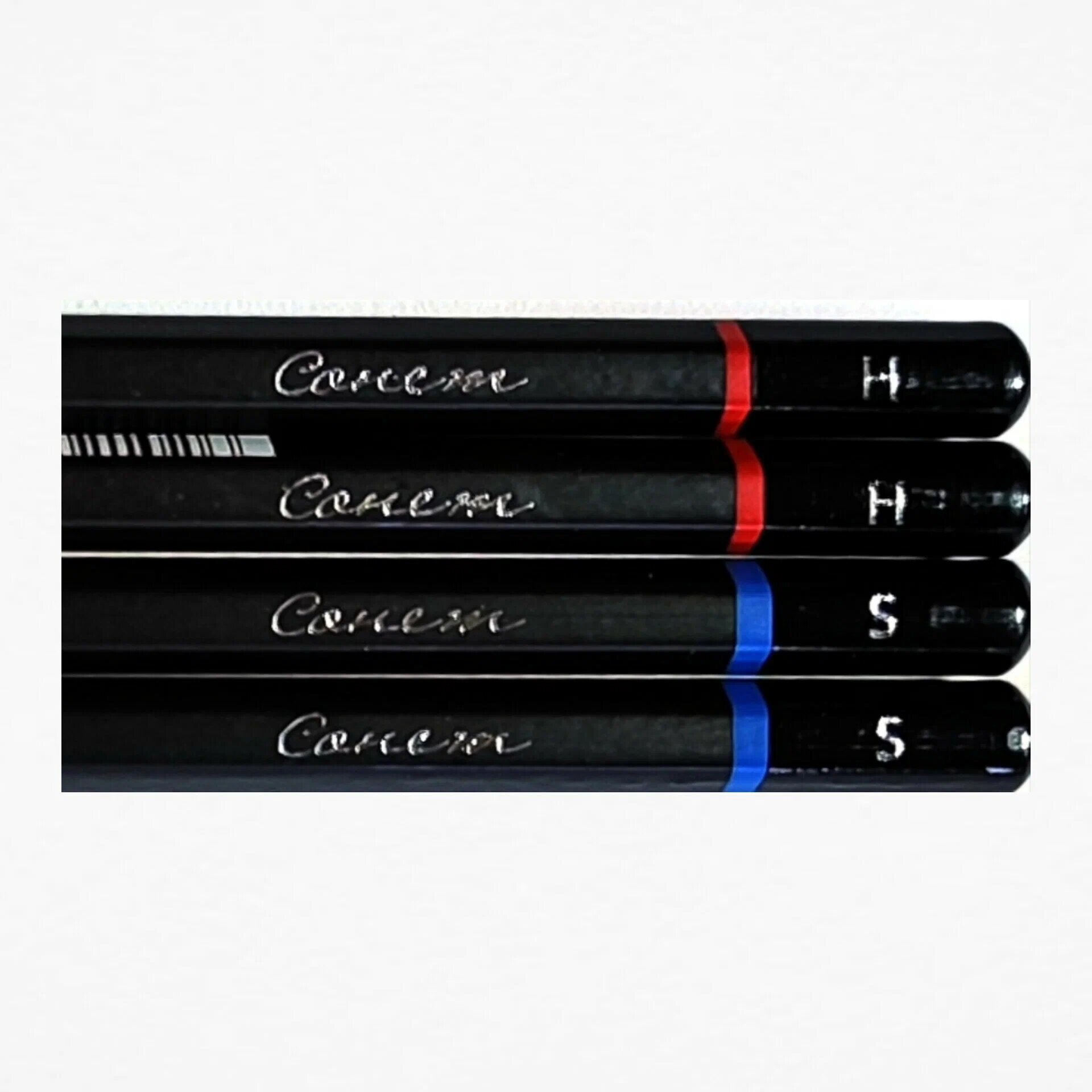 Набор из угольных карандашей "Сонет" 2шт "SOFT" Мягкий (S) + 2шт "HEARD" Твёрдый (H)