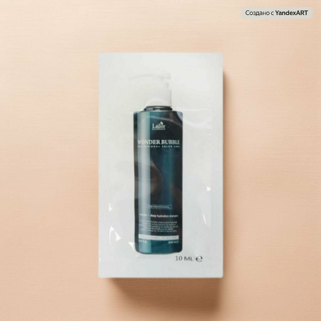 Lador Шампунь для глубокого увлажнения и придания объёма волосам в пробнике / Wonder Bubble Shampoo, 10 мл