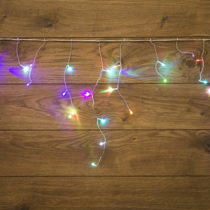 Гирлянда Бахрома 1,8х0,5м 48 LED RGB IP20 быстрая смена цвета, 230В, не соединяется