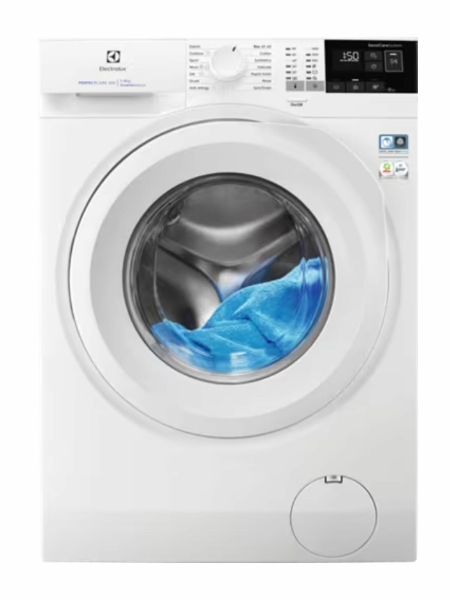 Стиральная машина Electrolux EW6FN448W, загрузка 8 кг, с паром, инверторный двигатель, контроль пенообразования, белая