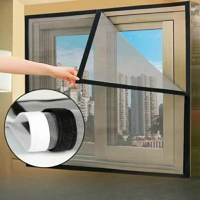 Сетка москитная на окна самоклеющаяся 70*120