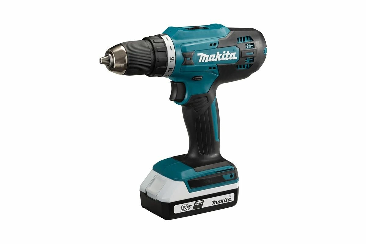 Дрель-шуруповерт акк Makita DF488D002 18V*1.5Ah Li-ion 42/24Нм
