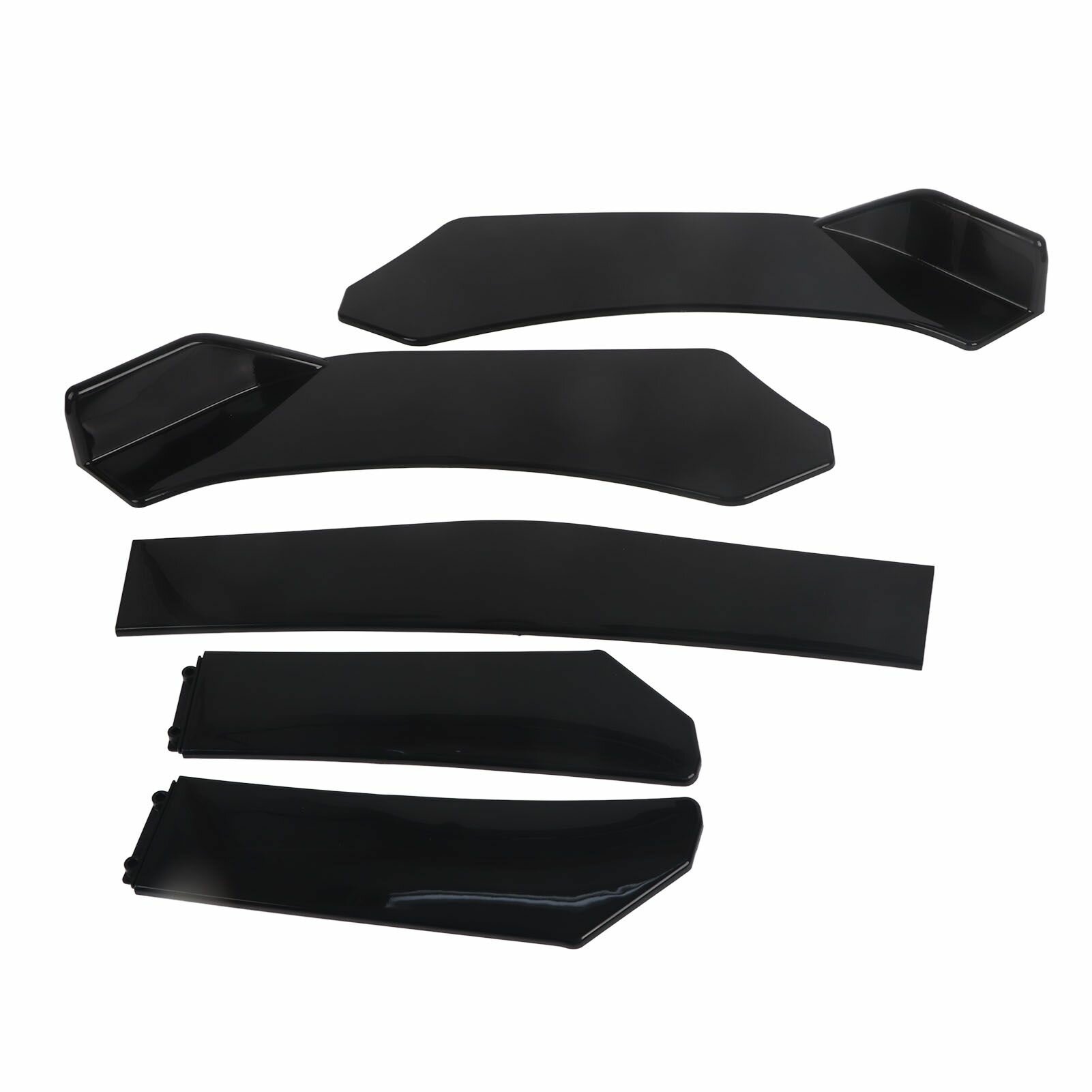 5 шт. комплект для губ переднего бампера, универсальный сплиттер, диффузор, протектор для губ для автомобиля