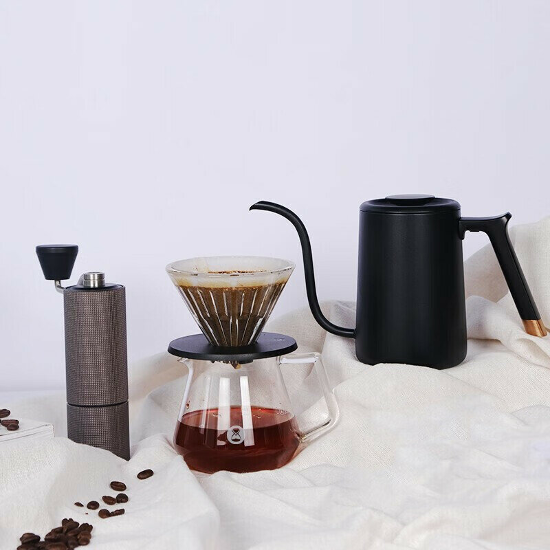 Timemore C Chestnut Pure Pour-Over Coffee Maker Gift Set： Pour-Over Kettle + Coffee Grinder + Ice Filter Cup + Sharing Kettle