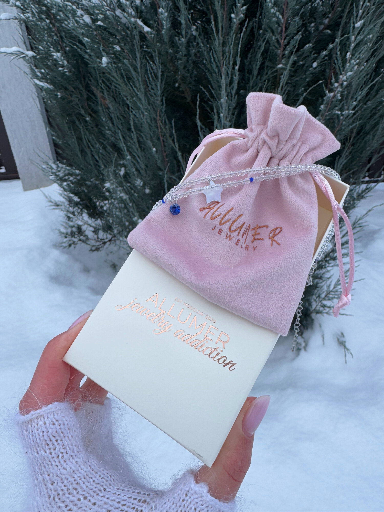 Чокер ALLUMER, перламутр, ракушка